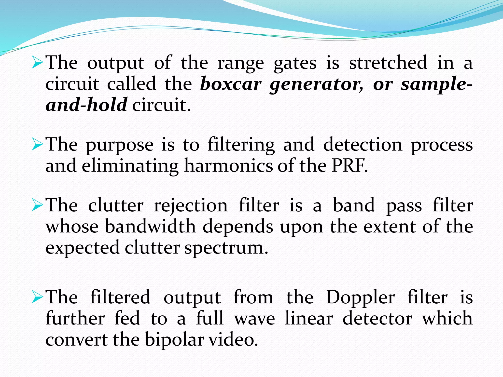 Radar Systems- Unit-III : MTI and Pulse Doppler Radars | PDF