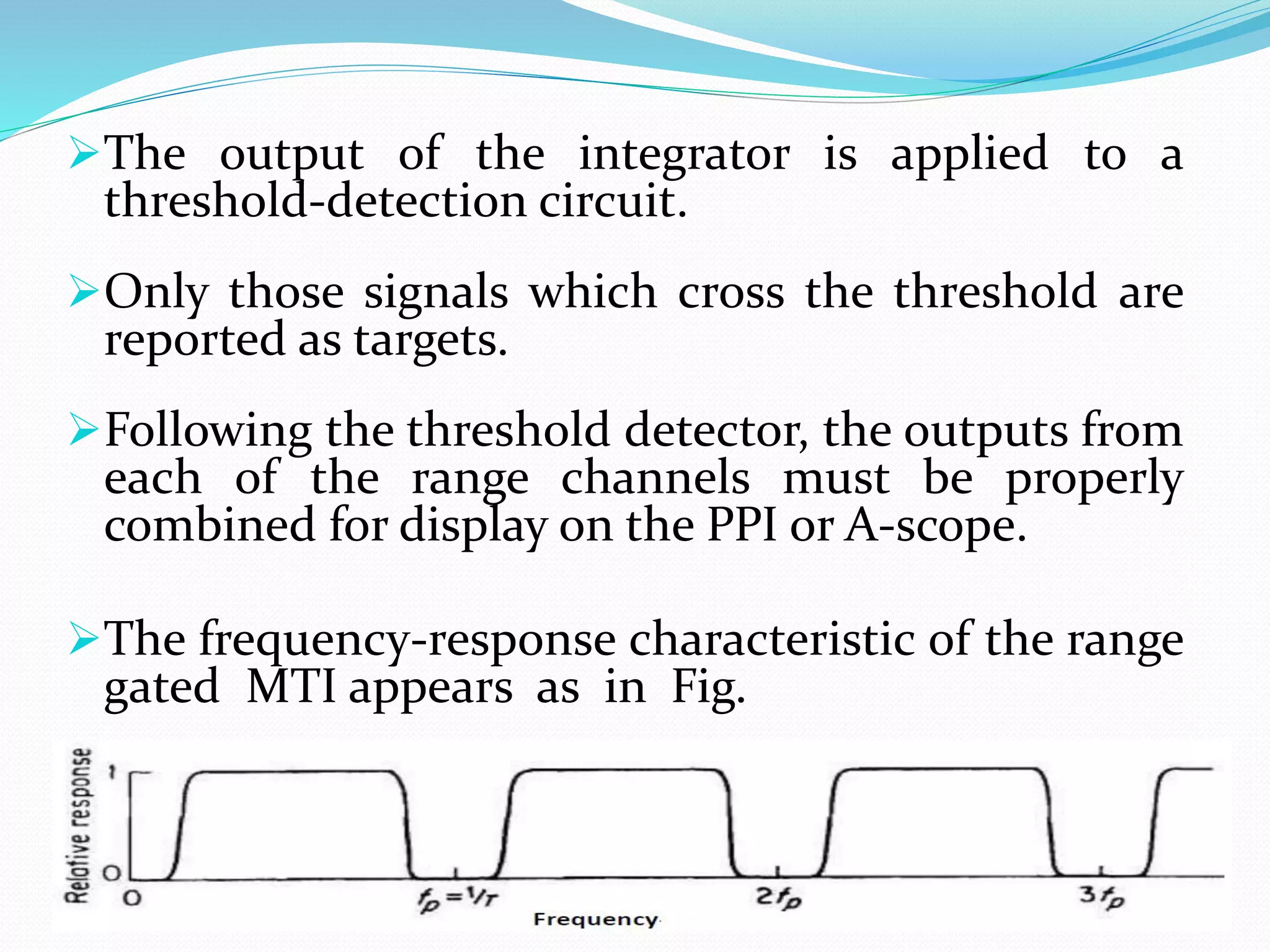 Radar Systems- Unit-III : MTI and Pulse Doppler Radars | PDF