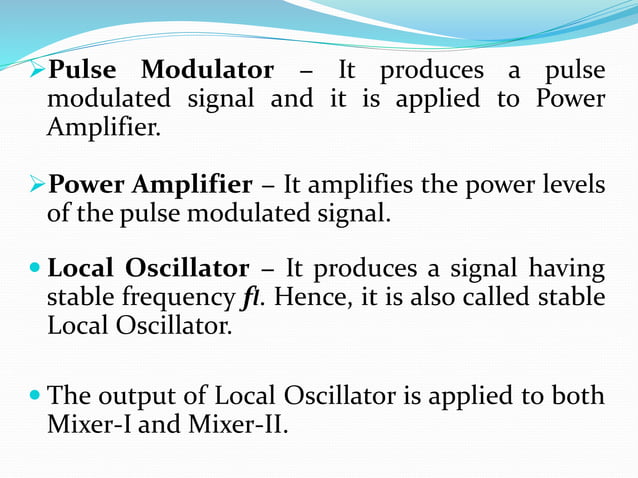 Radar Systems- Unit-III : MTI and Pulse Doppler Radars | PDF ...