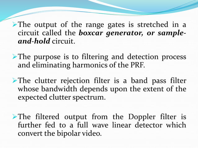 Radar Systems- Unit-III : MTI and Pulse Doppler Radars | PDF ...