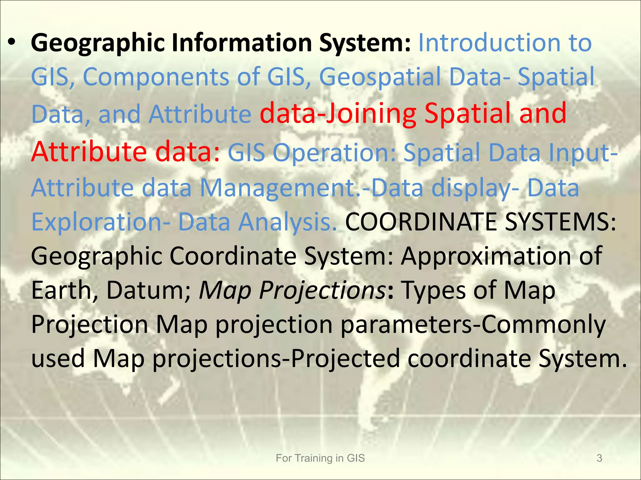 Rs unit iii-gis--- [repaired] | PPT
