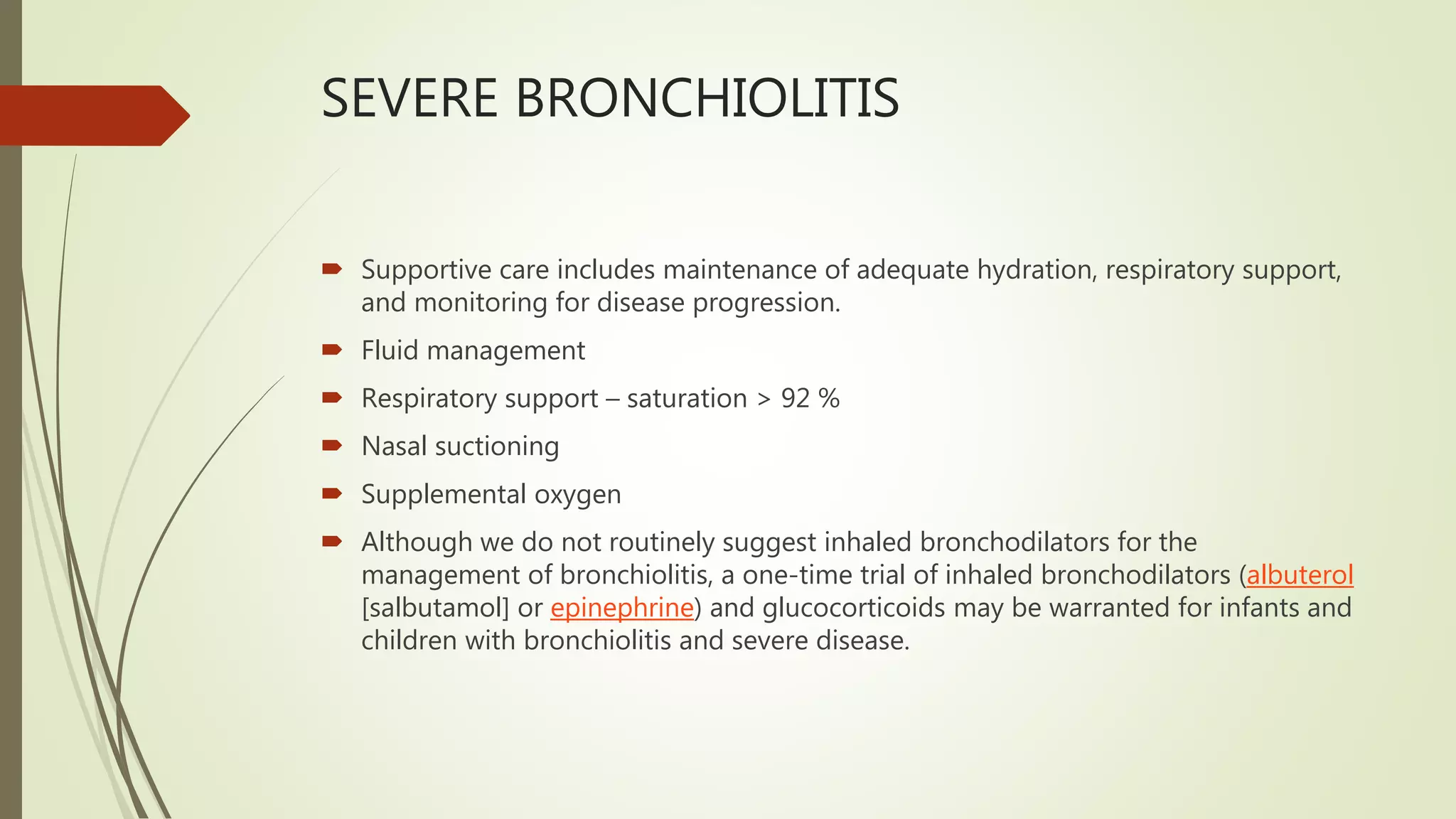 Rsv bronchiolitis ppt | PPTX