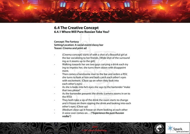 Russian Standard Vodka - Advertising Research, Proposal, Media Plan, Sample Creative ...