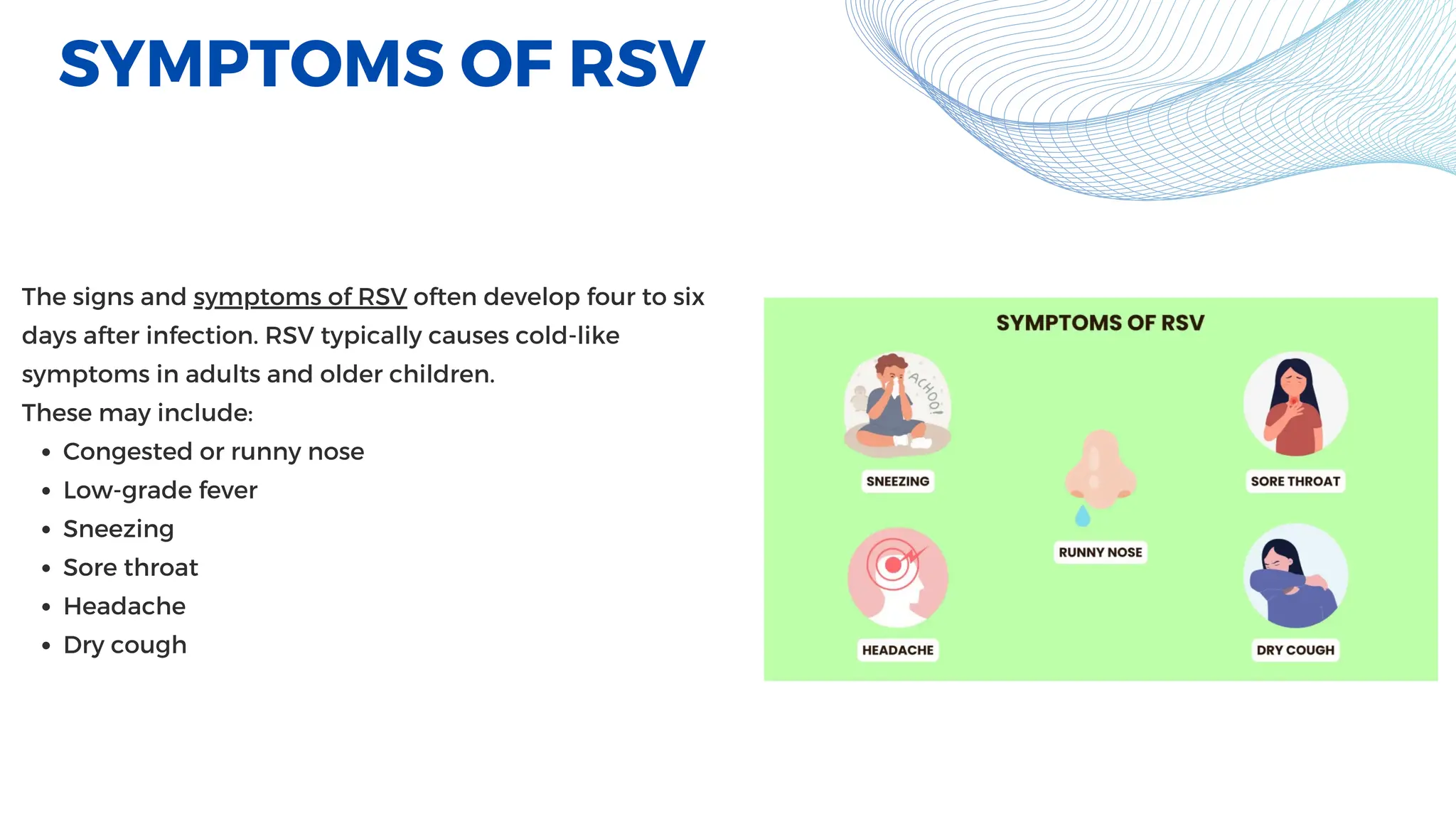 RSV Symptom or RSV - Healthier Me Today | PDF