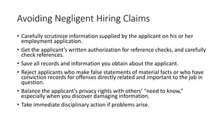 legal issues in R&S | PPTX