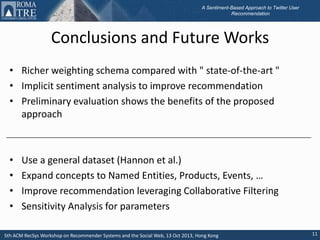 A Sentiment-Based Approach to Twitter User Recommendation | PPTX