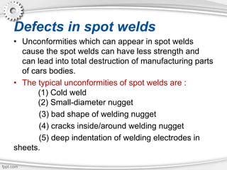 Resistance welding of aluminium and aluminium alloys (Group 16) | PPT