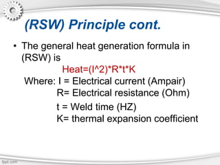 Resistance welding of aluminium and aluminium alloys (Group 16) | PPT