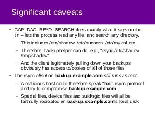 Using filesystem capabilities with rsync | PDF | Operating Systems | Computer Software and ...