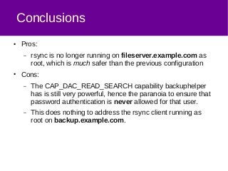 Using filesystem capabilities with rsync | PDF | Operating Systems | Computer Software and ...