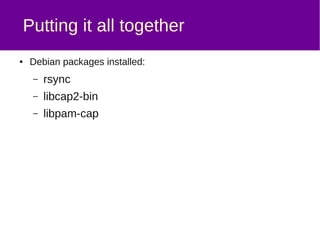 Using filesystem capabilities with rsync | PDF | Operating Systems | Computer Software and ...
