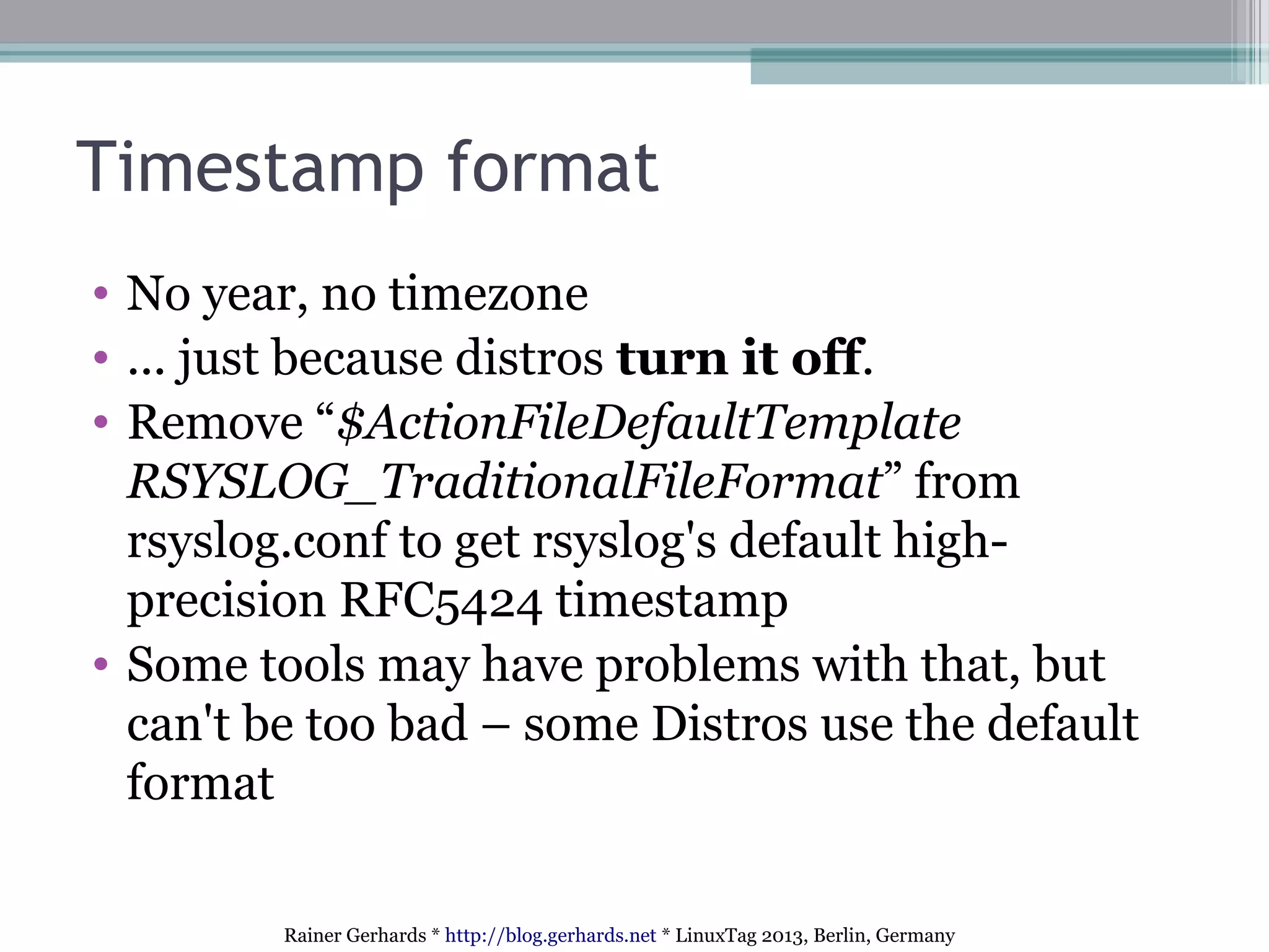 Rsyslog Vs Systemd Journal Presentation Ppt