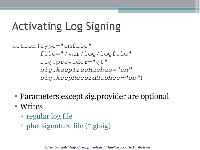 Rsyslog vs Systemd Journal Presentation | PPT