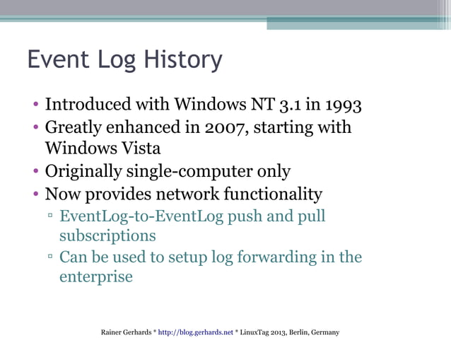 Rsyslog vs Systemd Journal Presentation | PPT