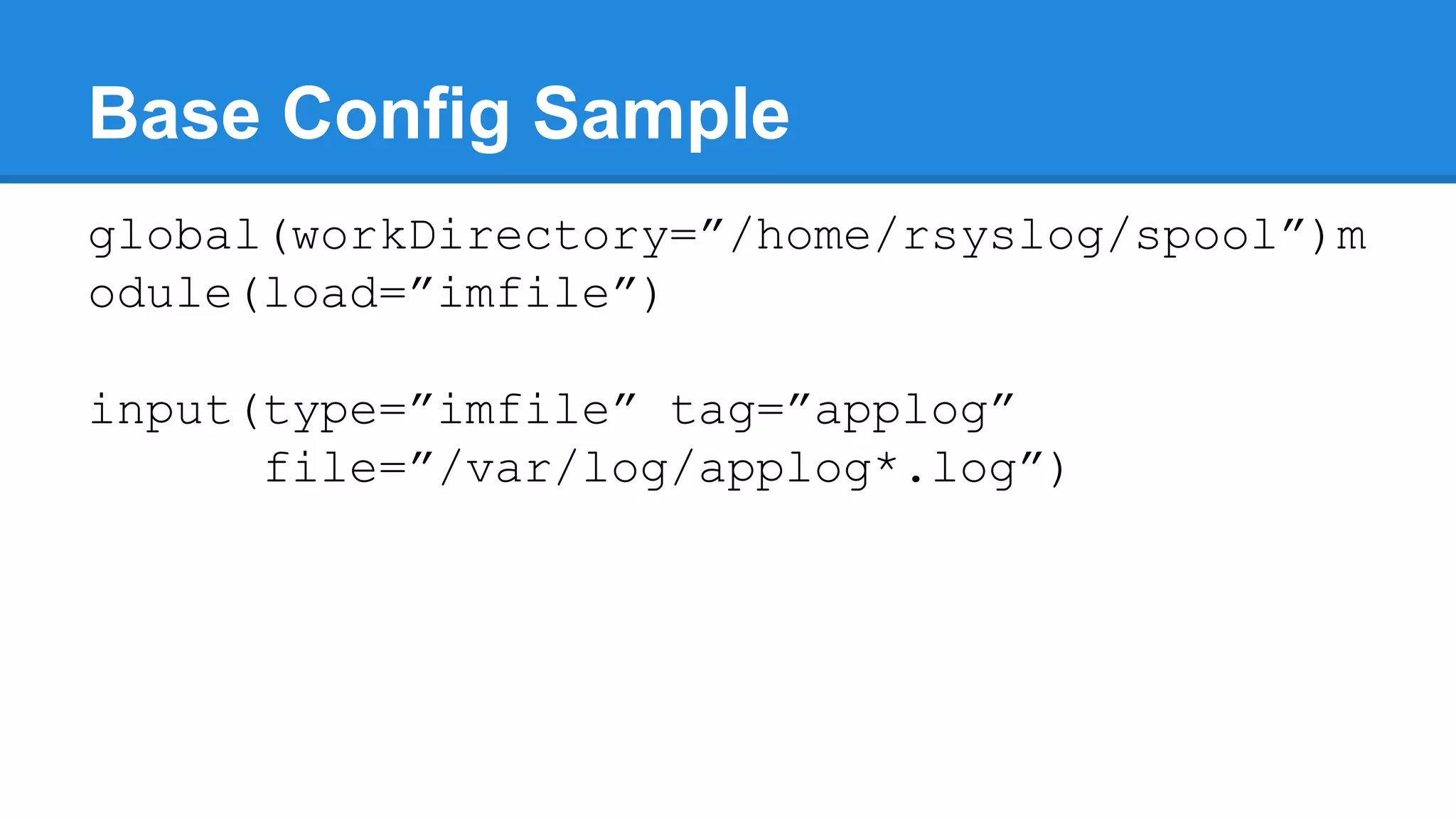 Using Wildcards with rsyslog's File Monitor imfile | PPTX