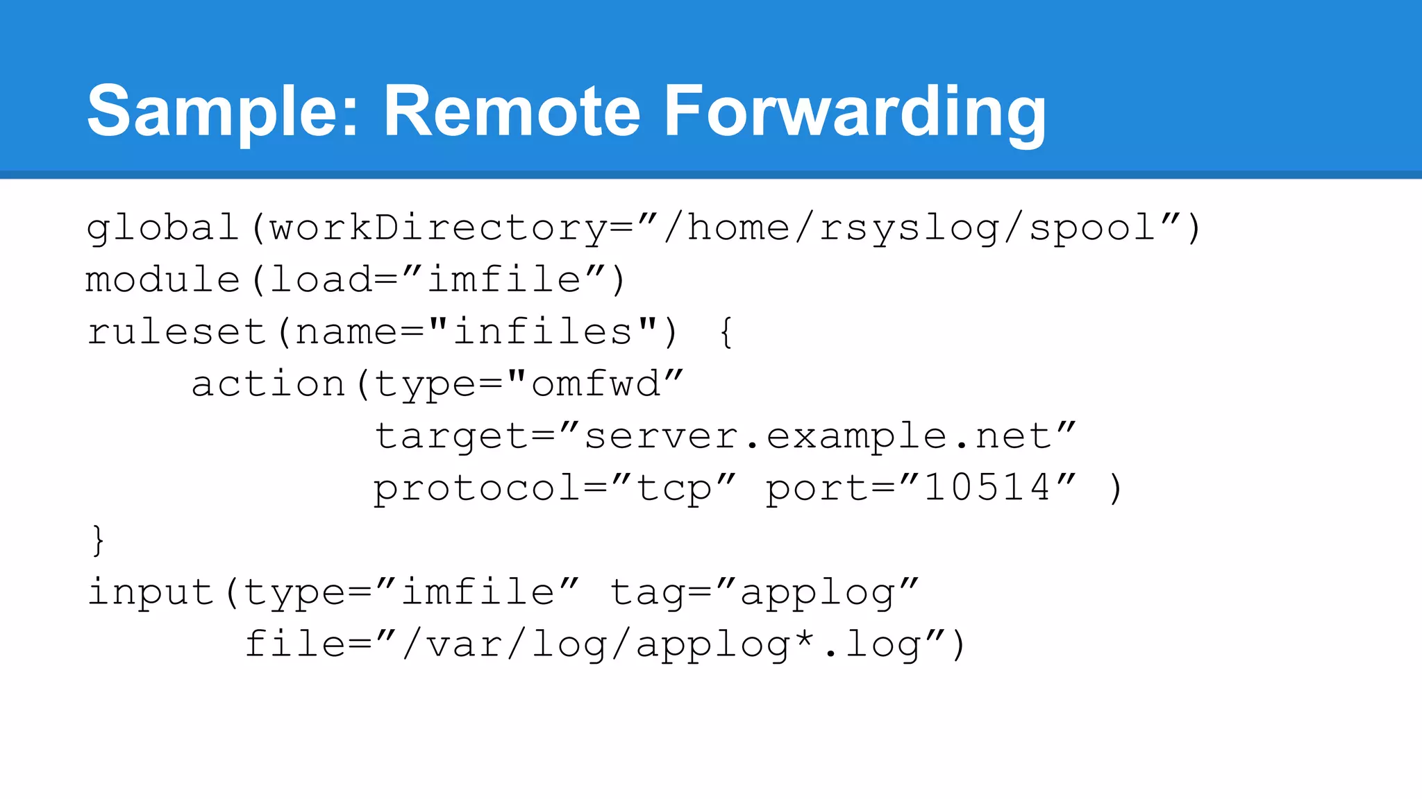 Using Wildcards with rsyslog's File Monitor imfile | PPTX