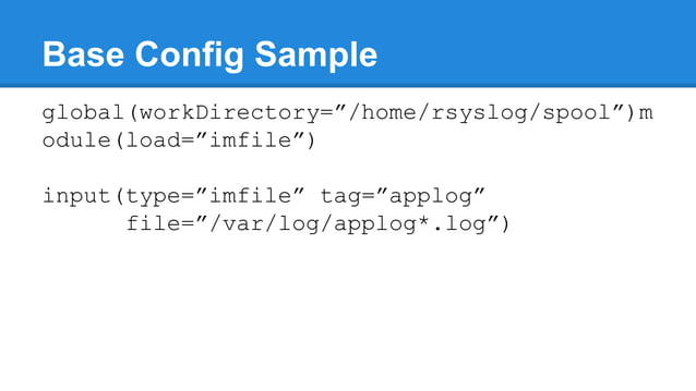Using Wildcards with rsyslog's File Monitor imfile | PPTX