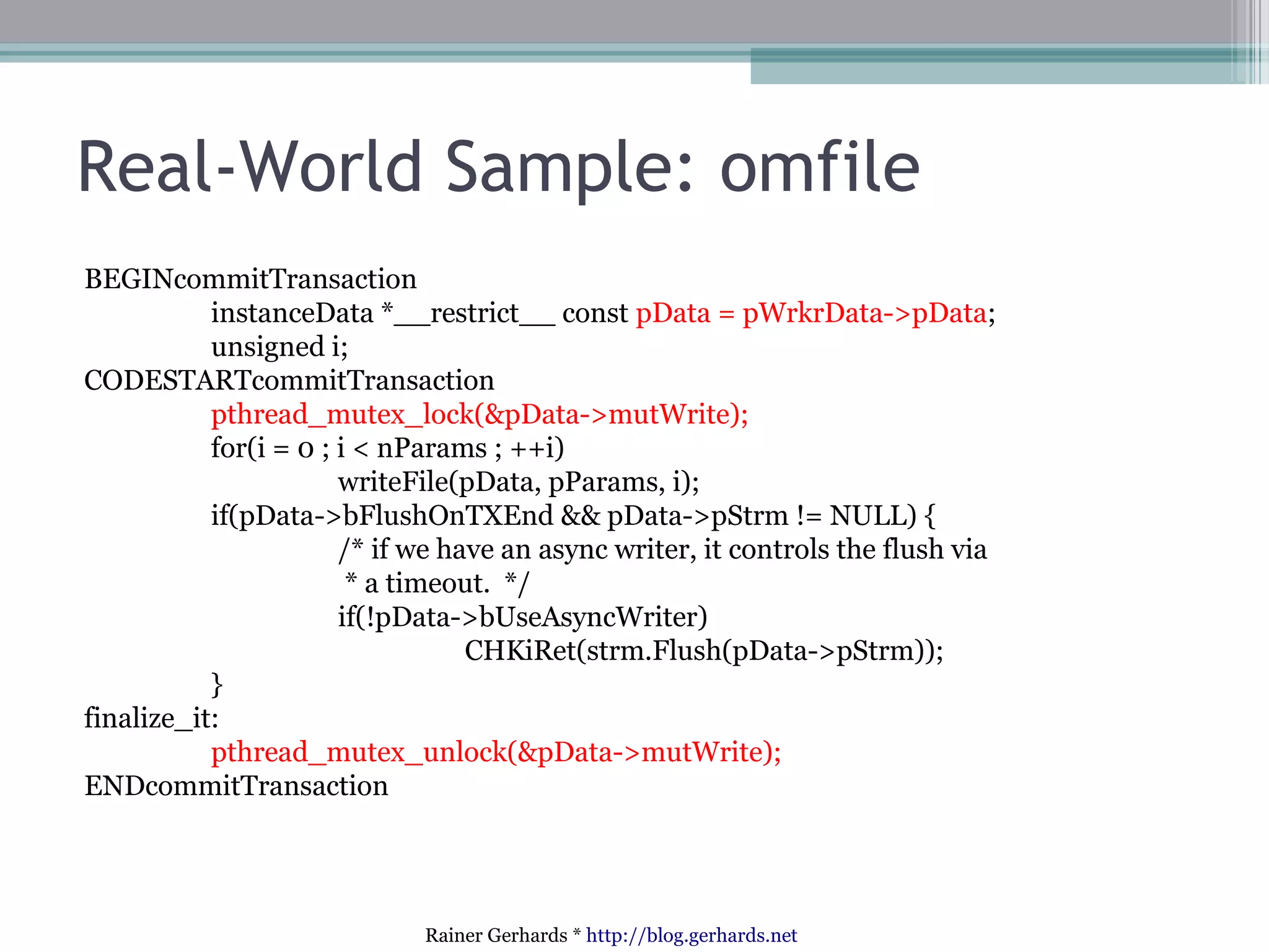 The rsyslog v8 engine (developer's view) | ODP | Programming Languages | Computing