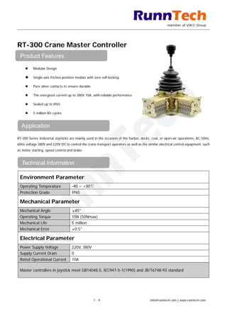 Master Controller for Crane | PDF