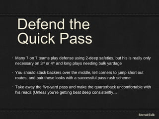 7 Strategies for 7 on 7 Football | PPT