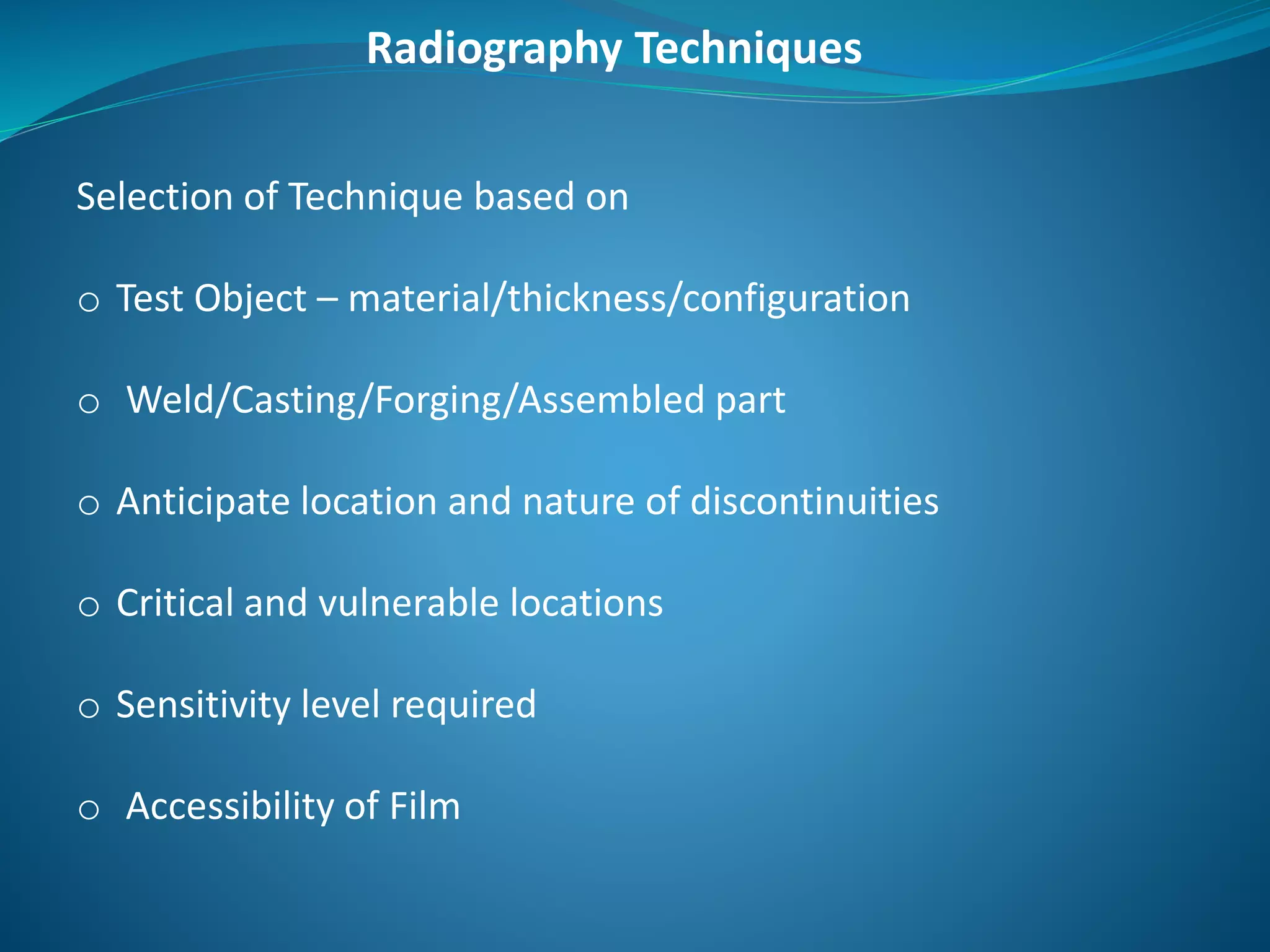 Radiography Testing Presentation | PPTX