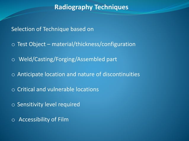 Radiography Testing Presentation | PPTX | Cameras and Camcorders ...