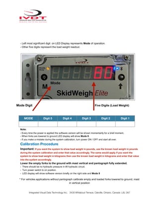 Reach Truck Weight Scale | PDF