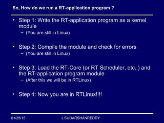 Rt linux-lab1 | PPT | Operating Systems | Computer Software and Applications