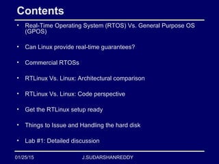 Rt linux-lab1 | PPT | Operating Systems | Computer Software and Applications