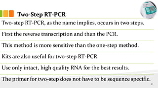 Rt pcr (Reverse transcription PCR) | PPSX