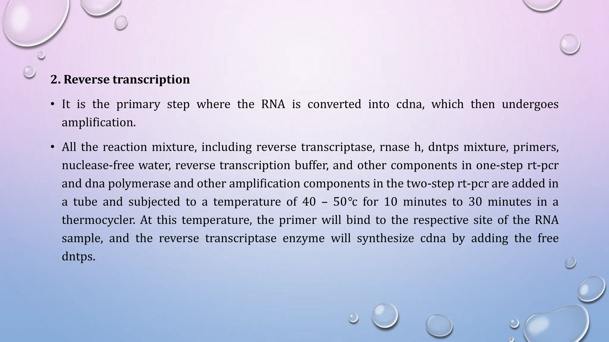 Rt Pcr Pptx Reverse Transcriptase Polymerase Chain Reaction Pptx