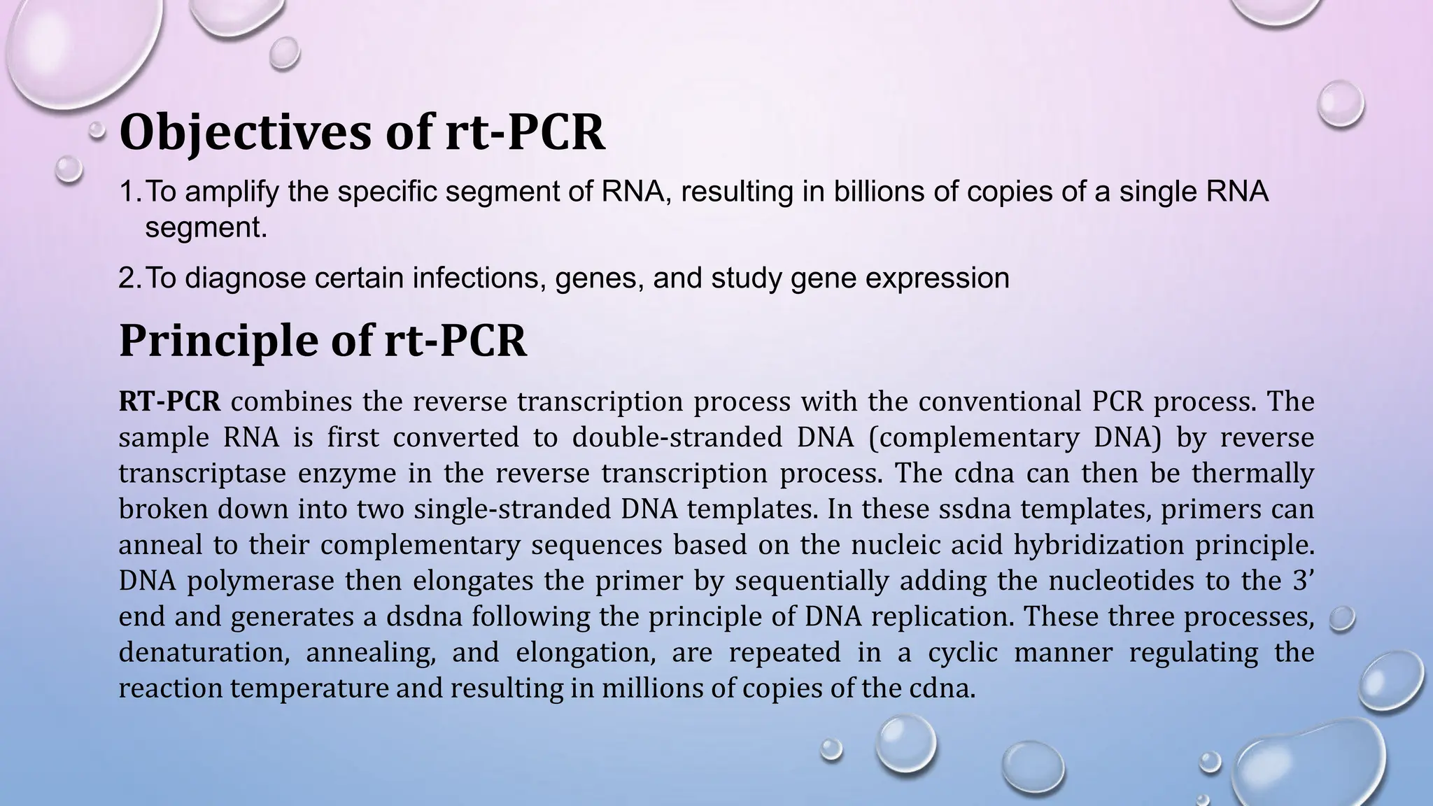 Rt Pcr Pptx Reverse Transcriptase Polymerase Chain Reaction Pptx Chemistry Science