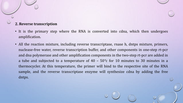 rt-PCR.pptx (Reverse Transcriptase polymerase chain Reaction | PPTX | Chemistry | Science