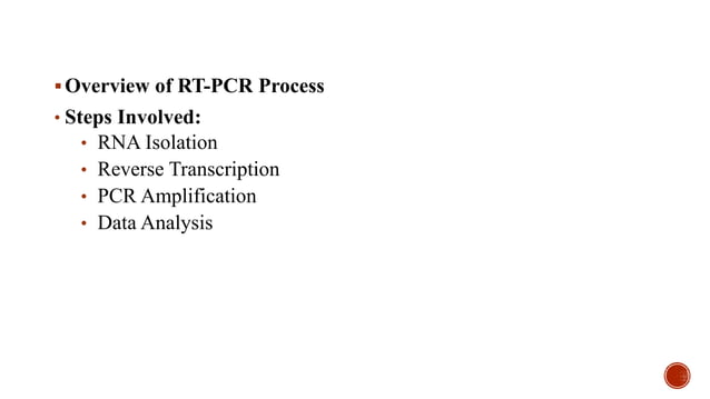 RT-PCR. MOLECULAR BIOLOGY.....PPT....... | PPTX