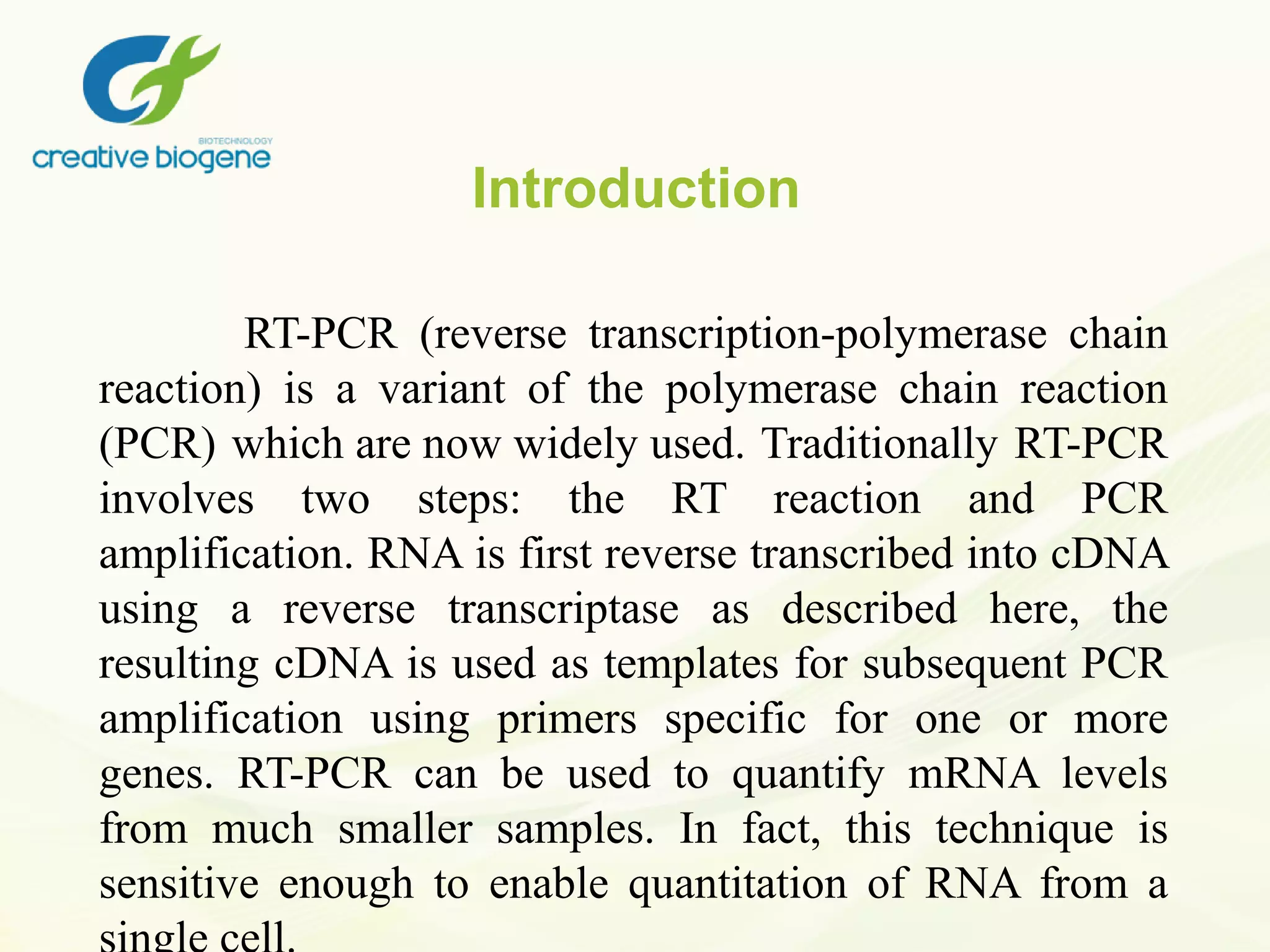 RT PCR Protocol-creative biogene | PPT