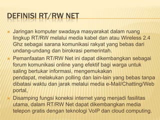 Usaha RT-RW Net | PPTX