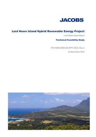 Lord Howe Island Hybrid Energy Project | PDF