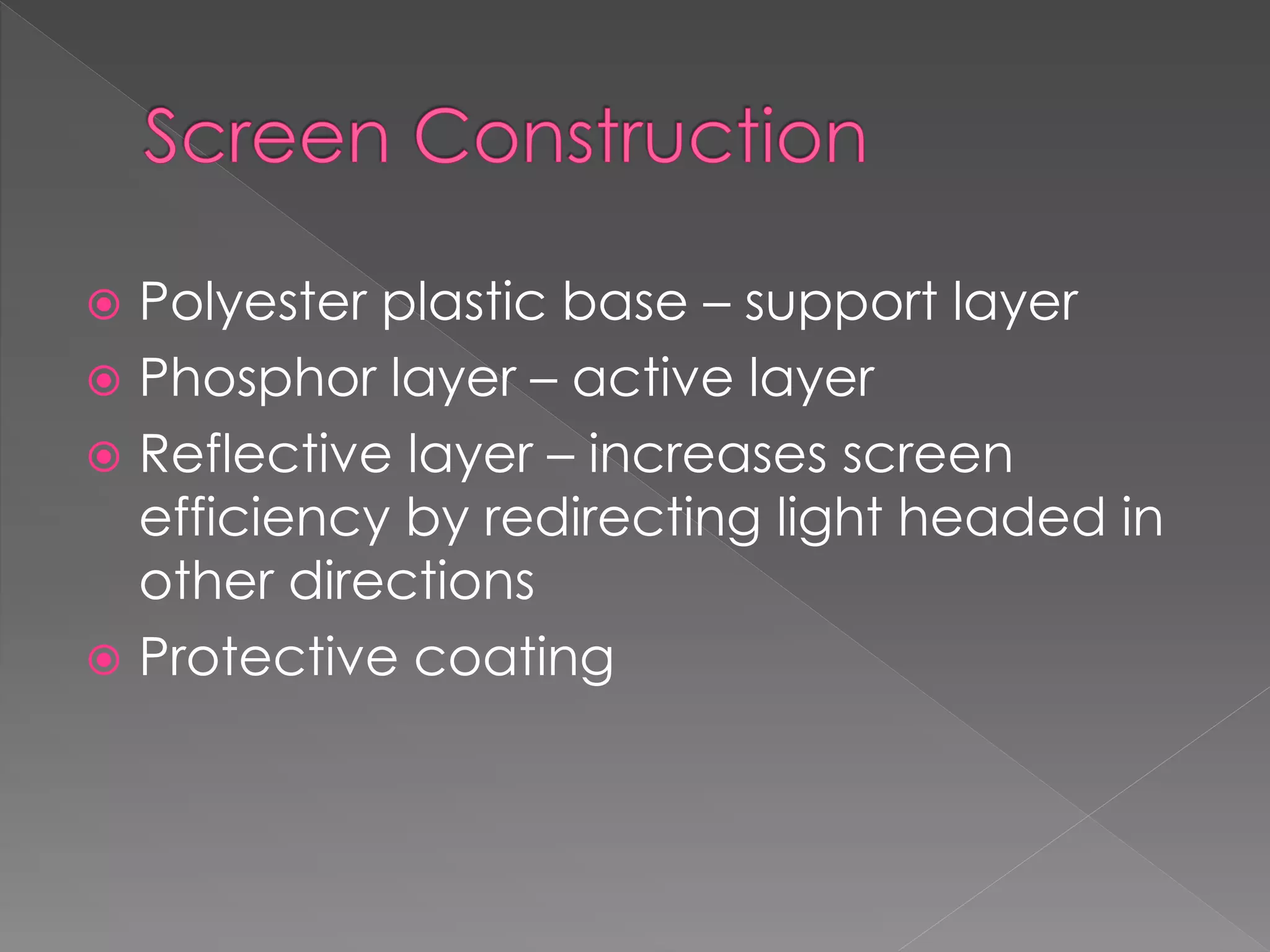 Intensifying Screen (x-ray) | PPTX