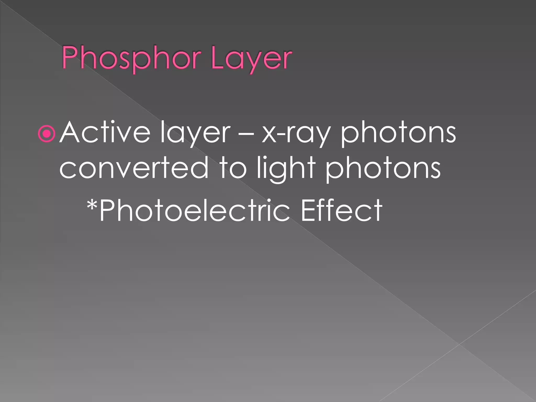 Intensifying Screen (x-ray) | PPTX