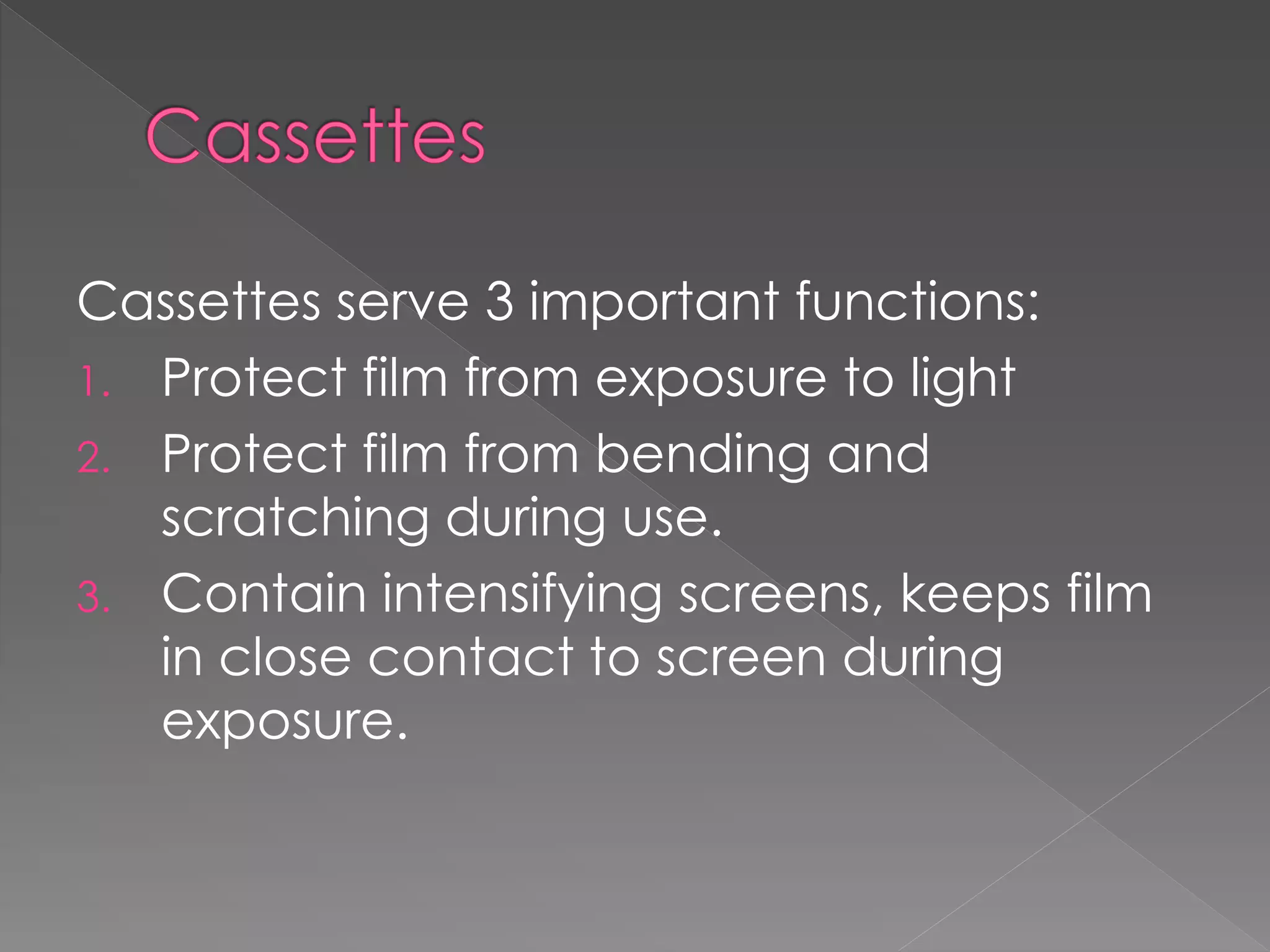 Intensifying Screen (x-ray) | PPTX