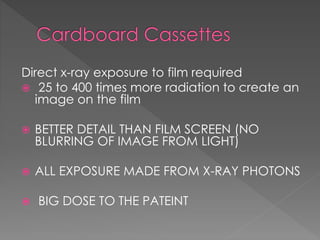 Intensifying Screen (x-ray) | PPTX