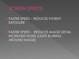 Intensifying Screen (x-ray) | PPTX