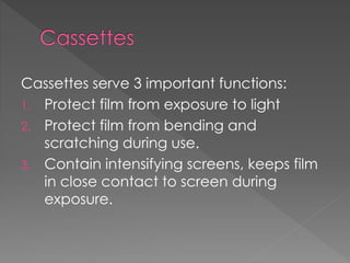Intensifying Screen (x-ray) | PPTX
