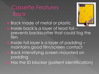 Intensifying Screen (x-ray) | PPTX