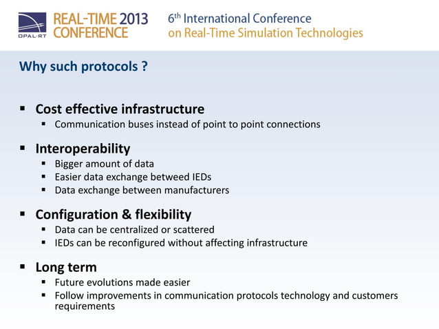 OPAL-RT RT13 Conference: New communication protocols | PPT