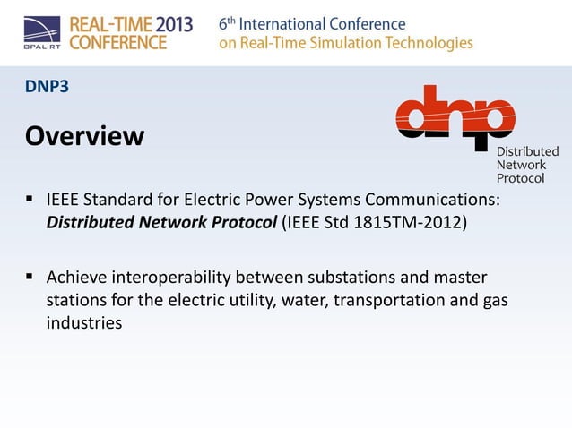 OPAL-RT RT13 Conference: New communication protocols | PPT
