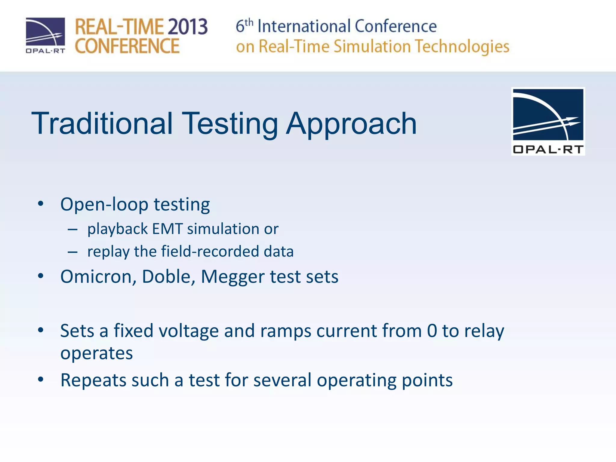 OPAL-RT RT13: Relay testing with HYPERSIM | PDF