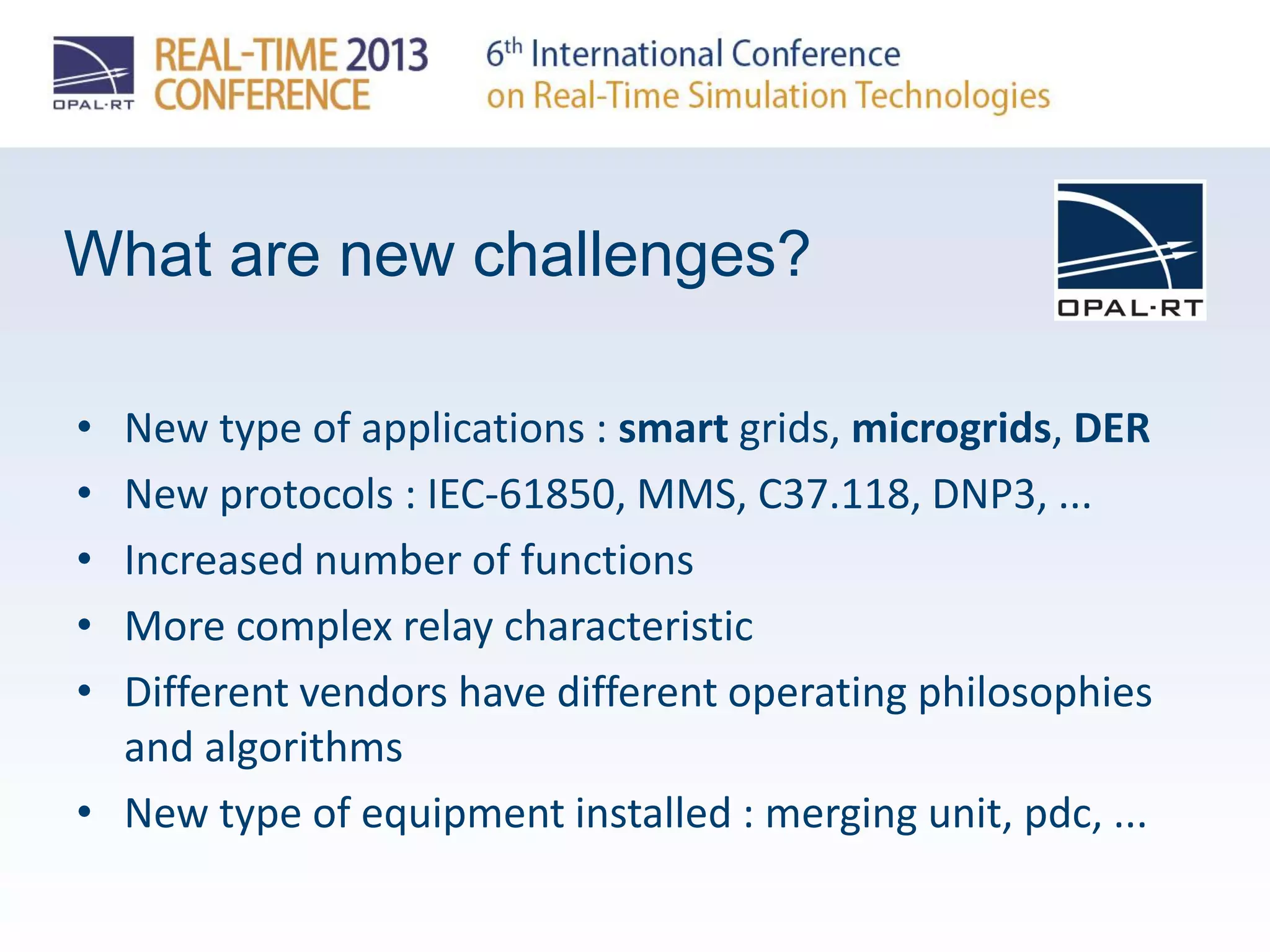 OPAL-RT RT13: Relay testing with HYPERSIM | PDF