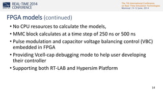 OPAL-RT RT14: MMC in RT-LAB | PDF
