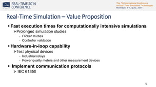 OPAL-RT RT14 Conference: Real-time simulator for power system studies | PPT